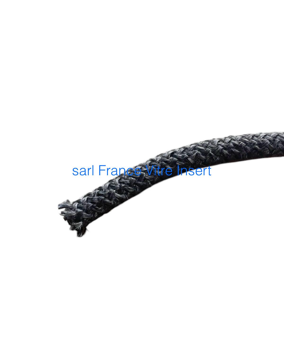 Joint Rond 14mm (au mètre) - France Vitre Insert, ma vitre de cheminée ...